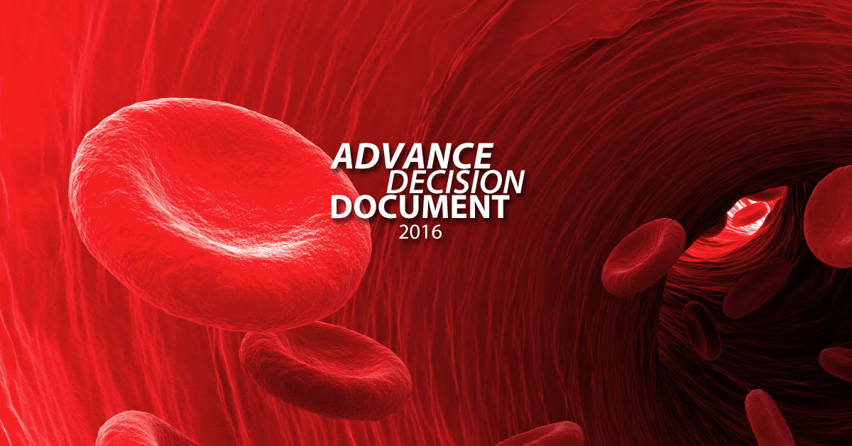 Advance Decision Document 2016