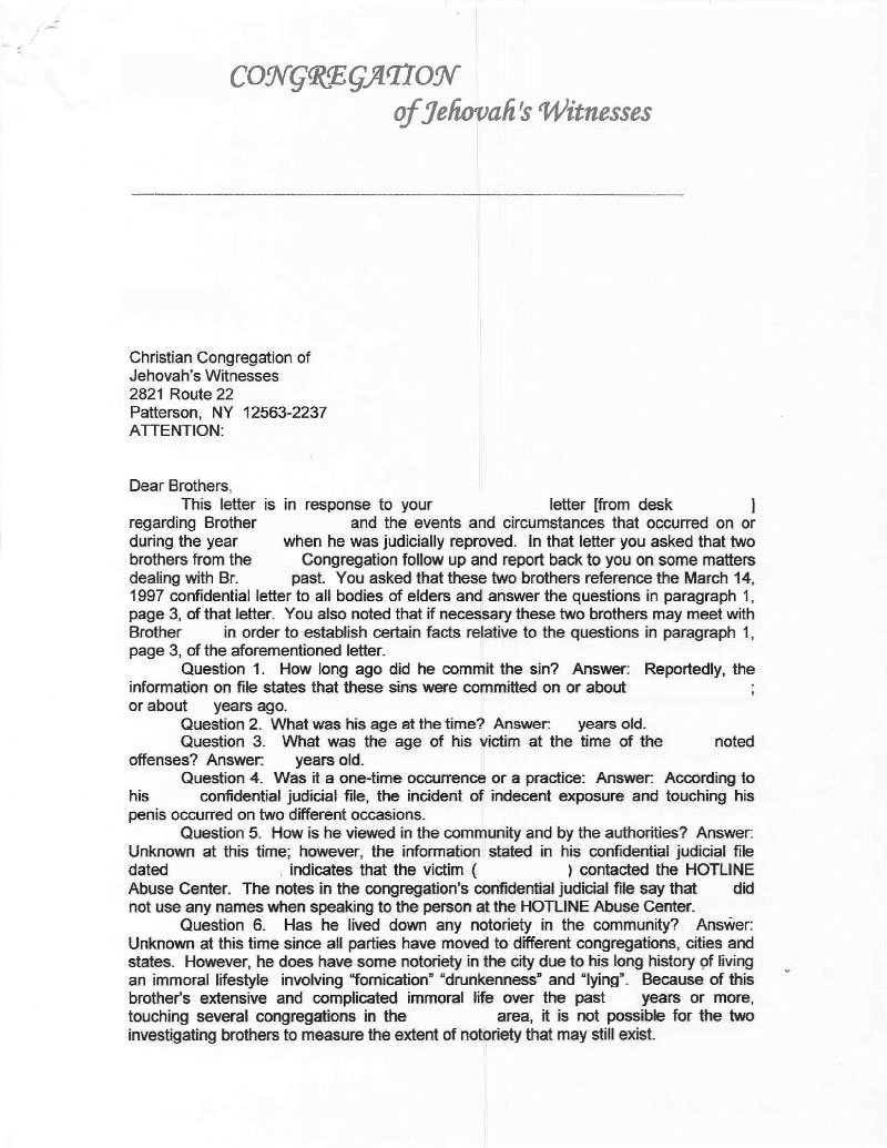 What is a Letter of Introduction? - Policies of Jehovah's Witnesses